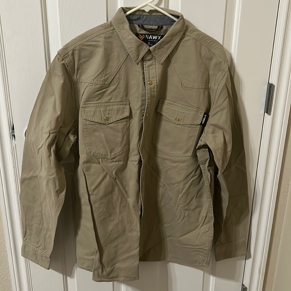 Hawx | Shirts | Mens Button Down Heavy Duty Work Shirt Hawx Work Gear ...